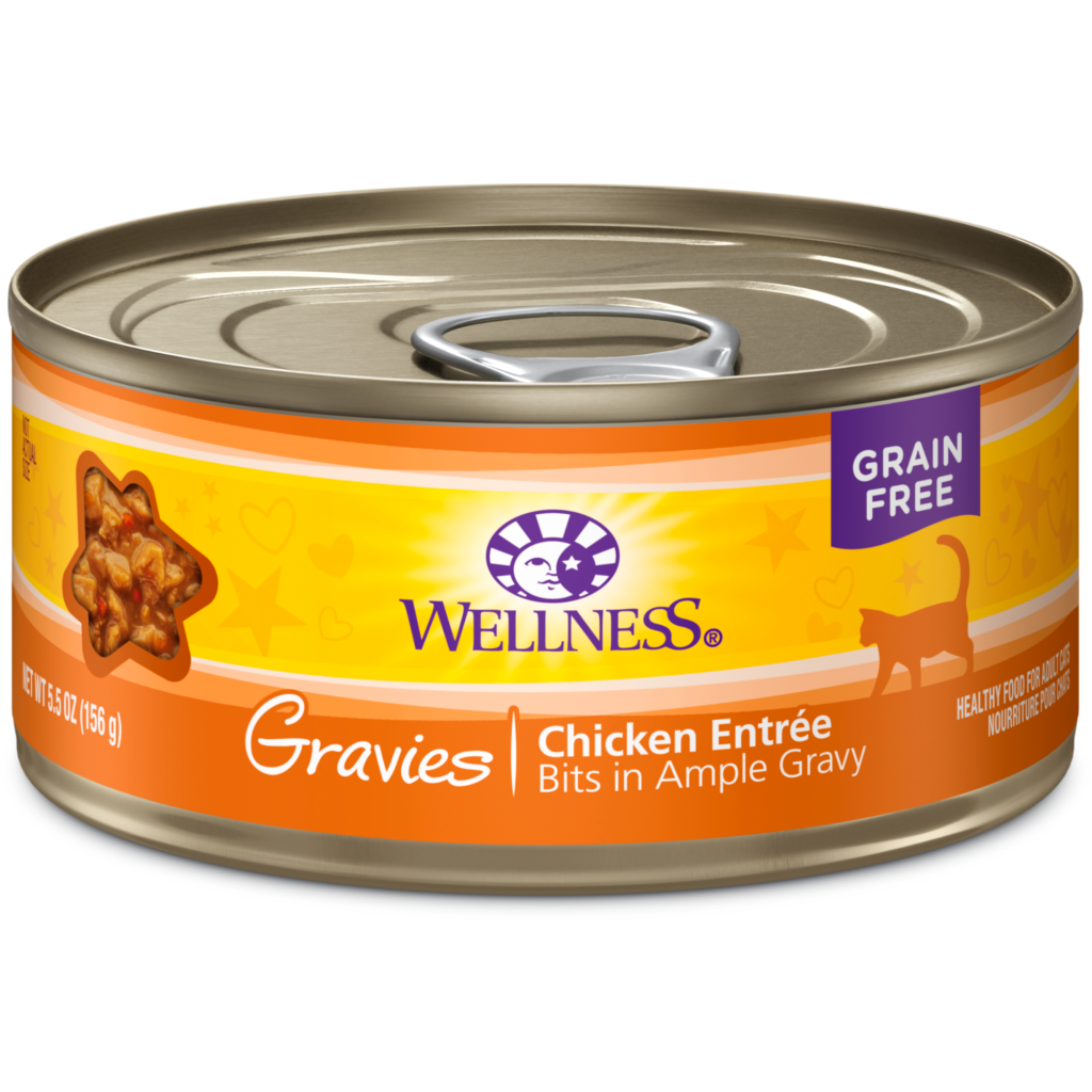 WELLNESS CAT COMPLETE HEALTH GRAVIES CHICKEN 5.5OZ CASE OF 12 CANS - My ...